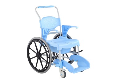 Alerta Aqua Shower Commode Chair, Self-Propelled, 4-in-1 Transfer ...