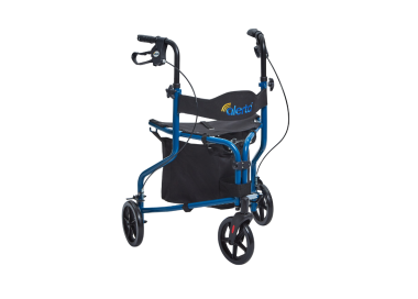 Three-Wheel Aluminium Walker with Seat & Bag, Foldable Lightweight ...